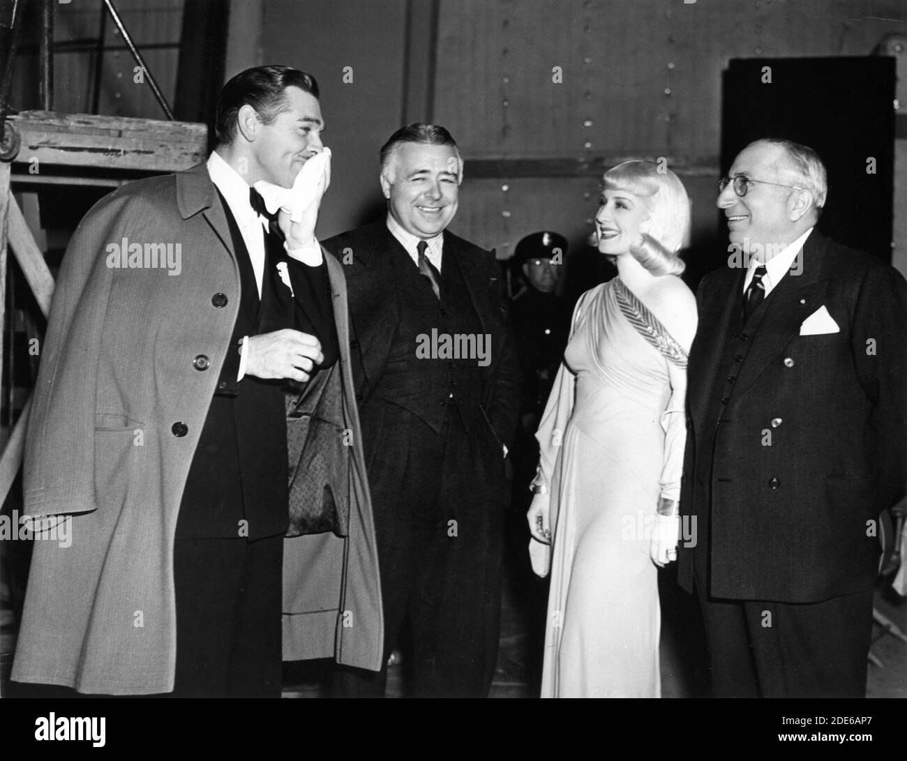 CLARK GABLE after performing his Puttin' on the Ritz number on set ...