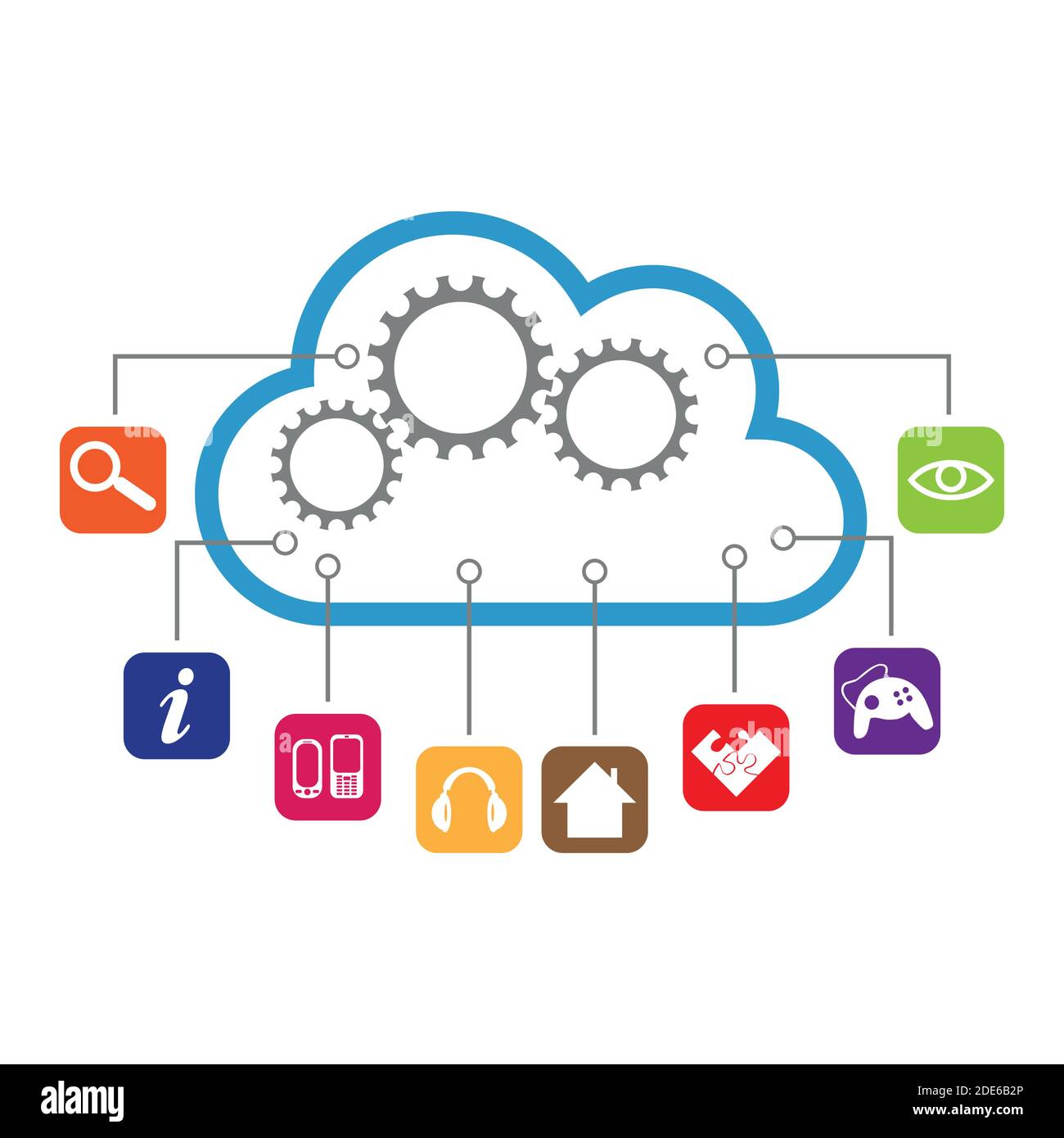 Internet, communication, networks, connection, logo Stock Vector Image ...