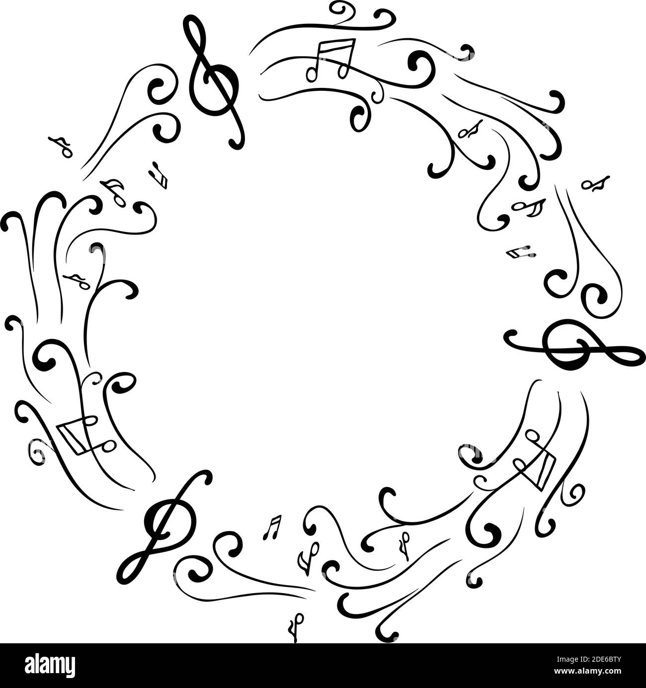 Music notes on staves Stock Vector Image & Art - Alamy