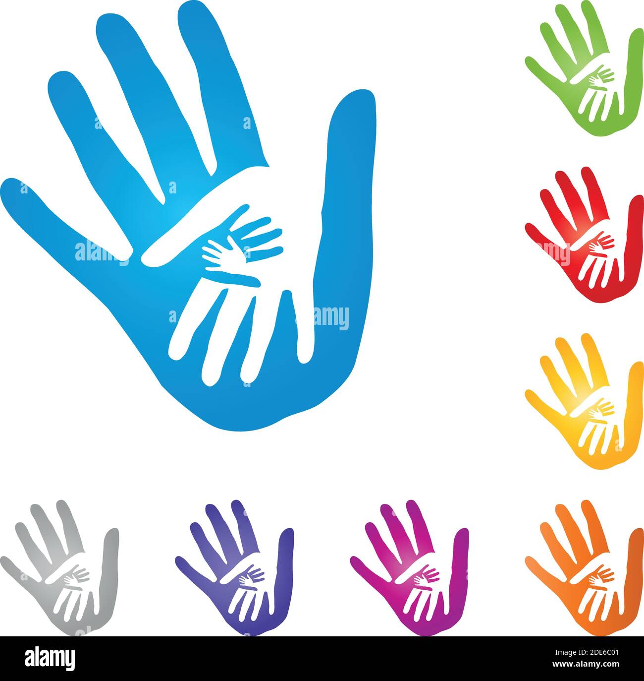 Hands, family, team, group, logo Stock Vector Image & Art - Alamy