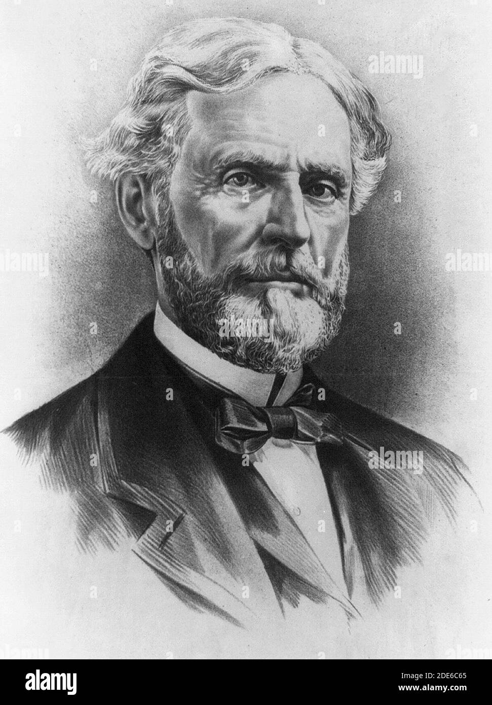 Jefferson Davis portrait ca. 1890 Stock Photo - Alamy