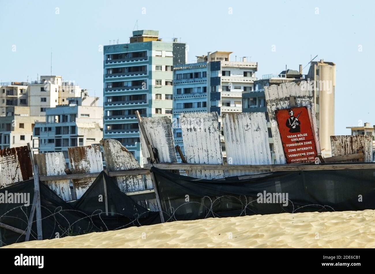 Cyprus. Varosha, Famagusta.The former holiday resort was abandoned in ...