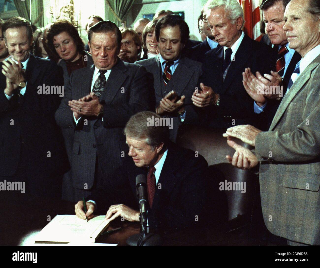 Jimmy Carter signs Airline Deregulation Act of 1978 ca. 24 October 1978 ...