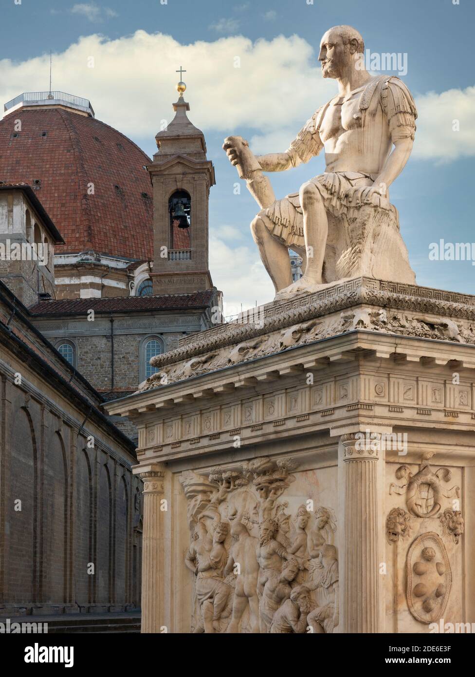 Florence, Italy - 2020, November 21: The monument to Giovanni Delle ...