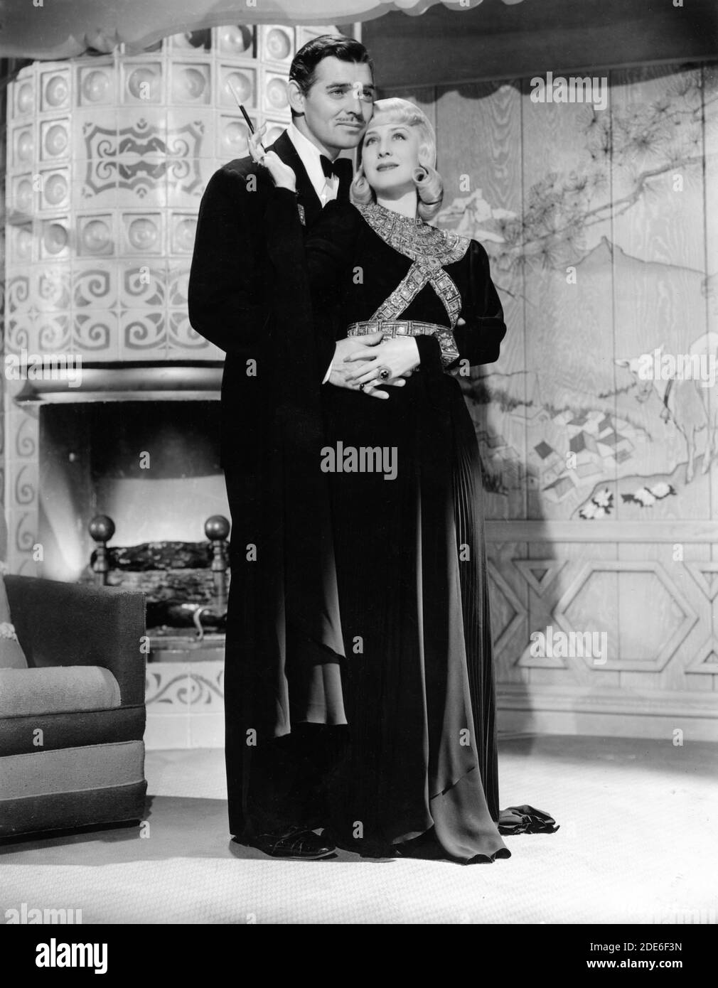 CLARK GABLE and NORMA SHEARER Publicity Portrait by LASZLO WILLINGER for IDIOT'S DELIGHT 1939 ...