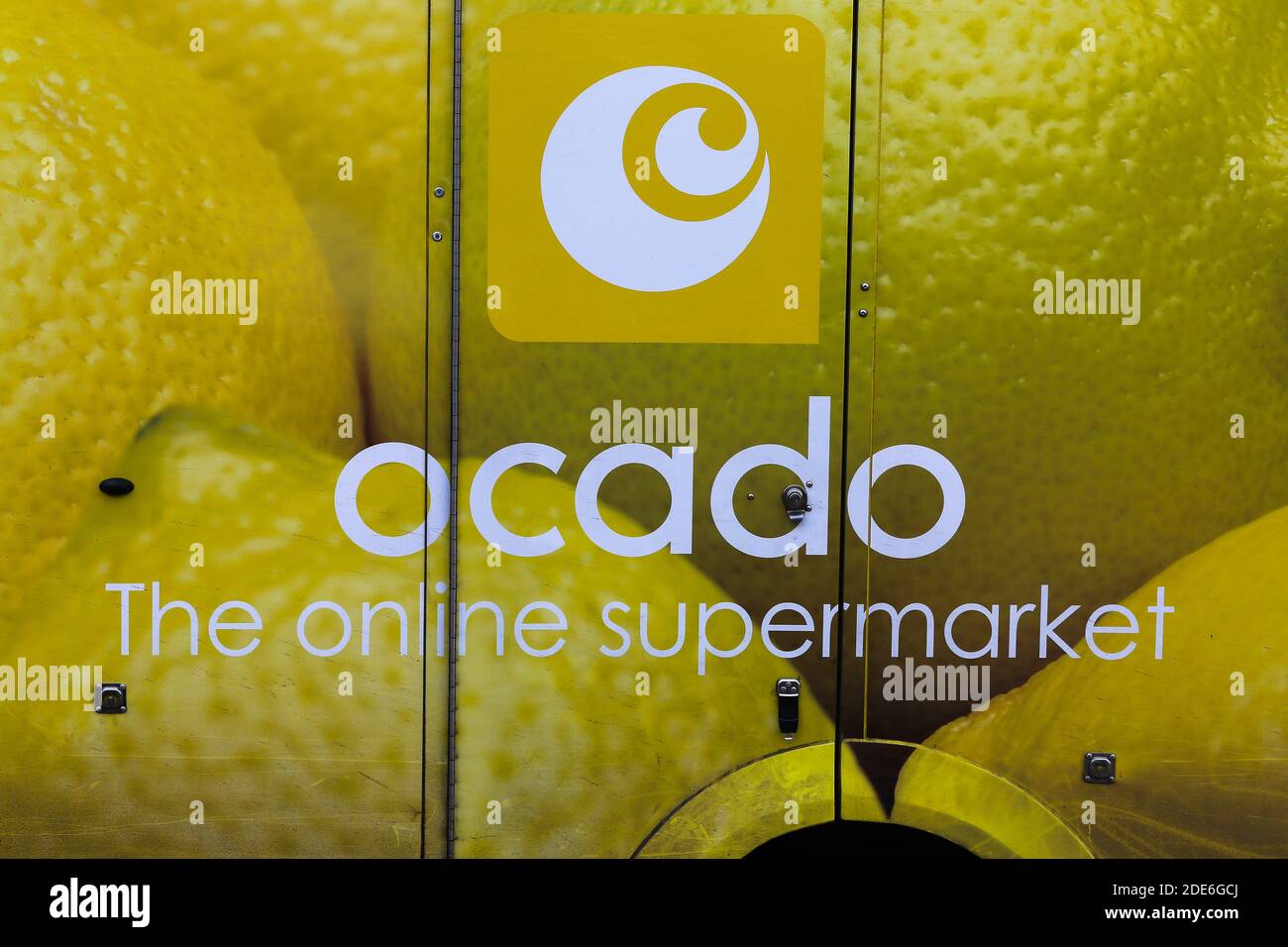 Ocado's logo seen on its delivery van in London Stock Photo - Alamy