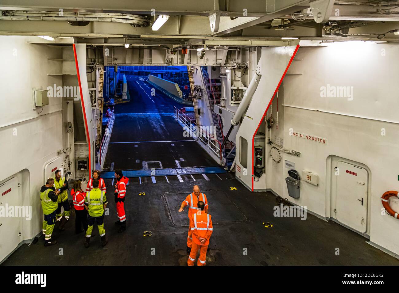 Ferry Boat Pont Aven of Brittany Ferries in Roscoff, France Stock Photo ...