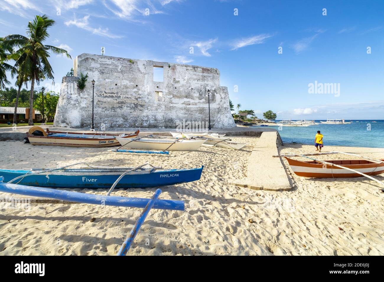 White sand beach in Bohol, Philippines Stock Photo - Alamy