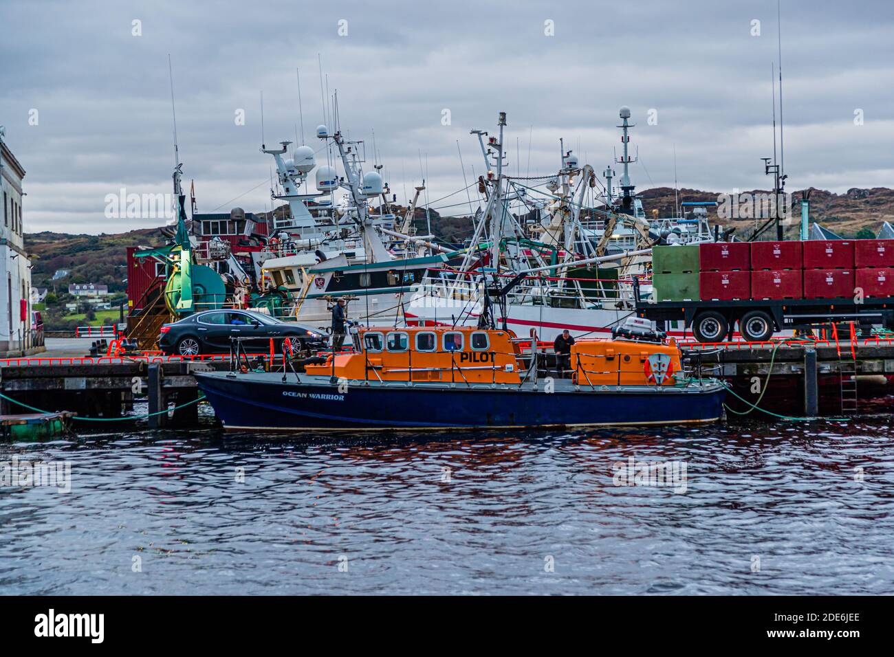 Fishing Boats at Town Pier Killybegs Ireland Stock Photo - Alamy