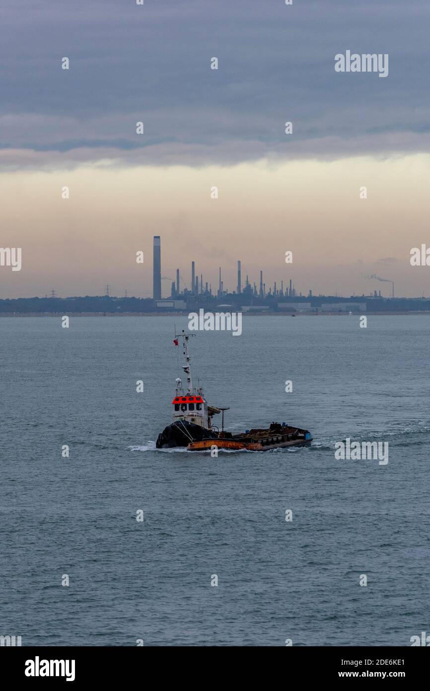 Sunset over farley oil refinery hi-res stock photography and images - Alamy