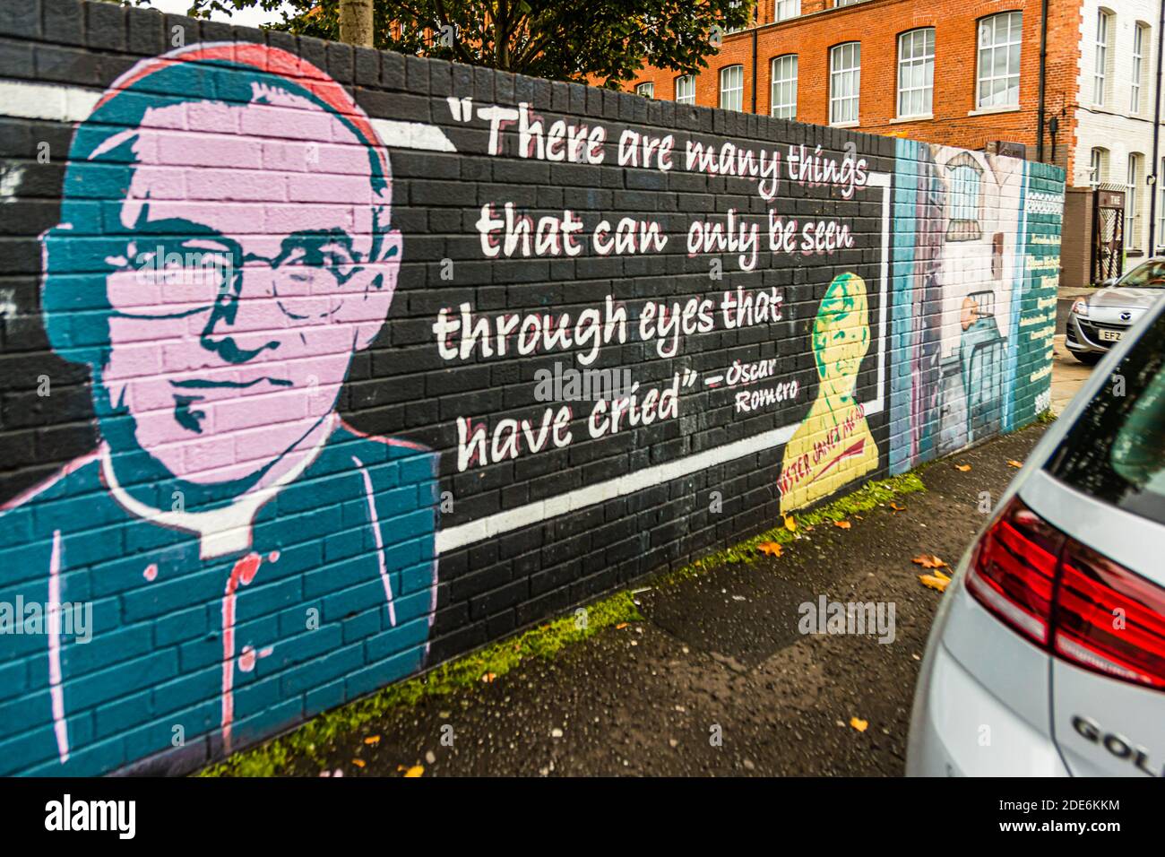 Political murals in Belfast, Northern Ireland, United Kingdom Stock ...