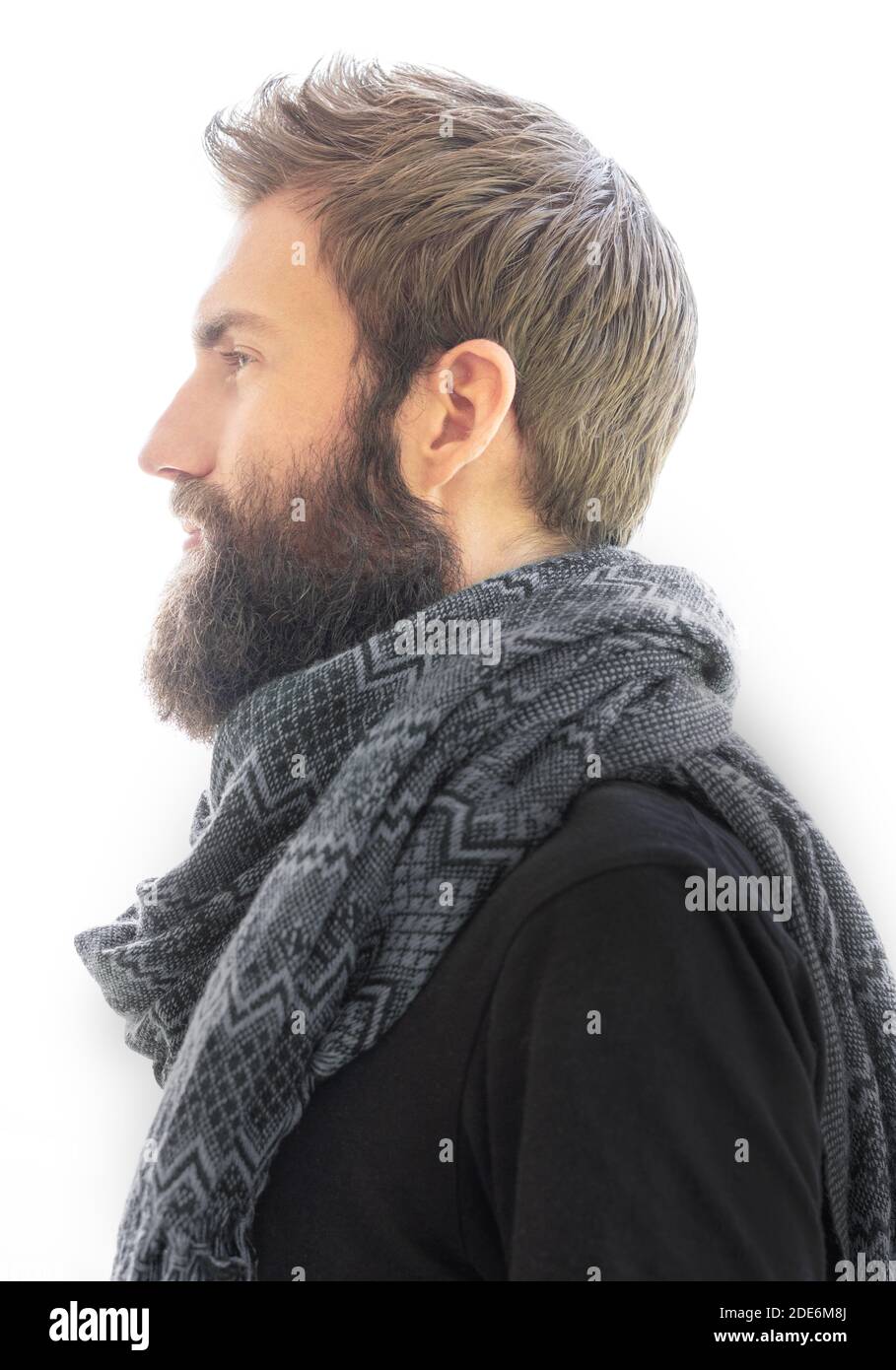 A portrait on white background Stock Photo - Alamy