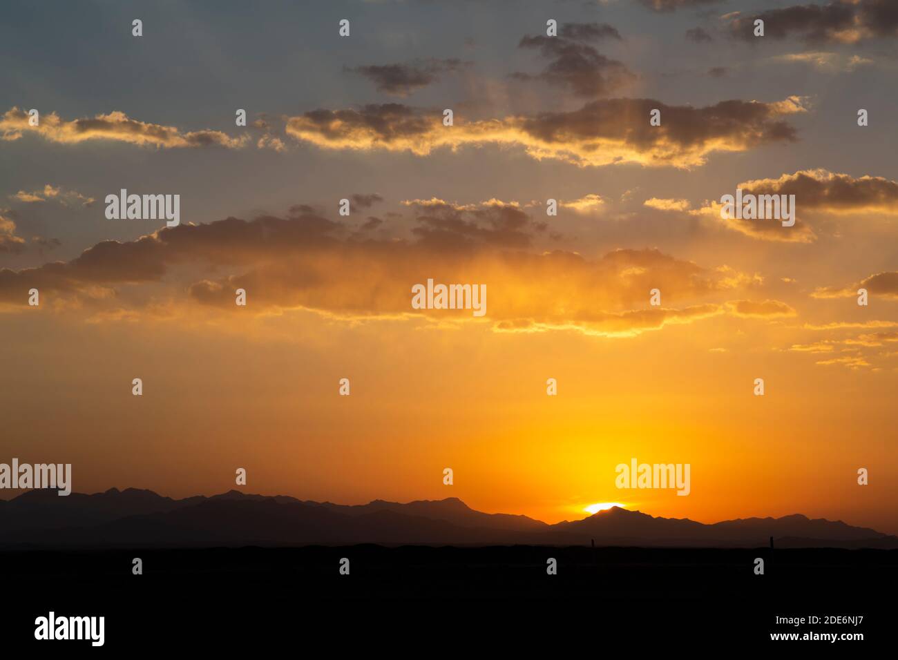 Beautiful sunset and sunrise sky in Iran Stock Photo - Alamy