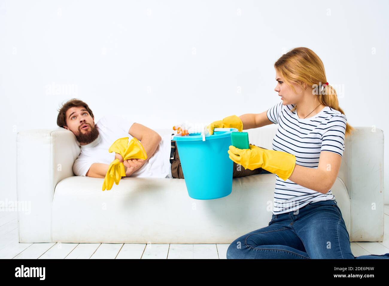 Husband Doing Housework High Resolution Stock Photography and Images ...