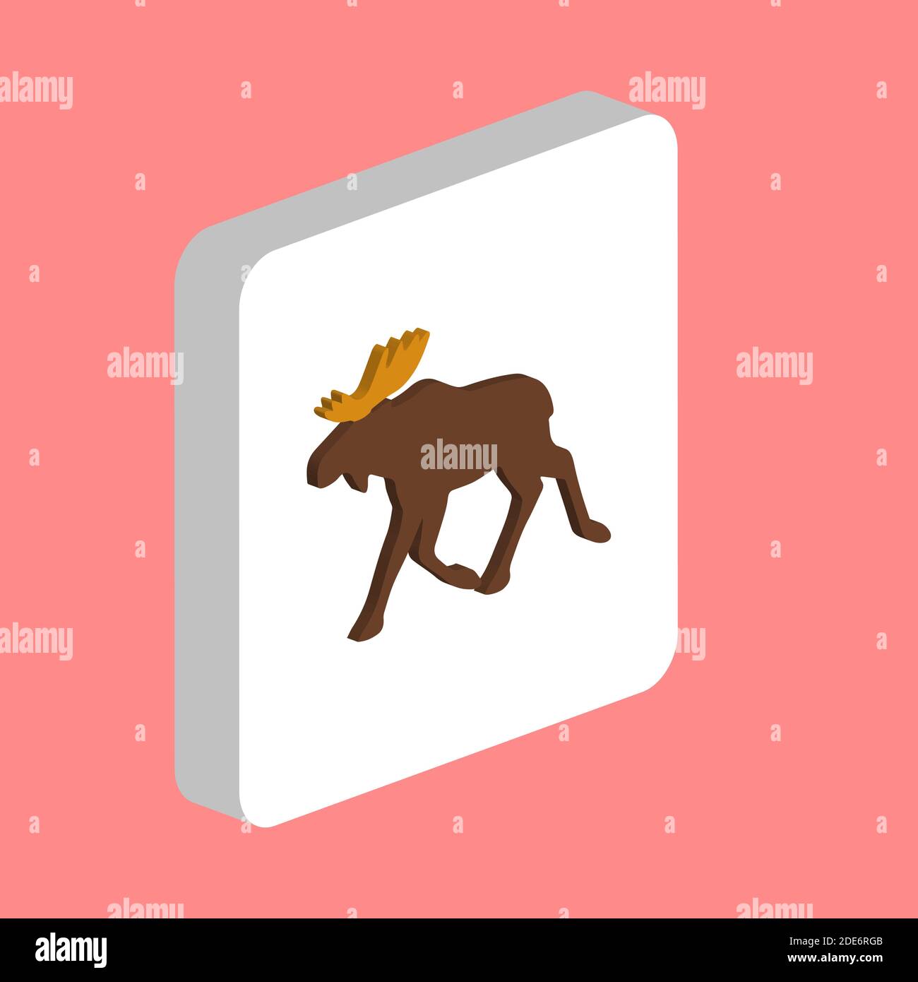 Moose Simple vector icon. Illustration symbol design template for web ...