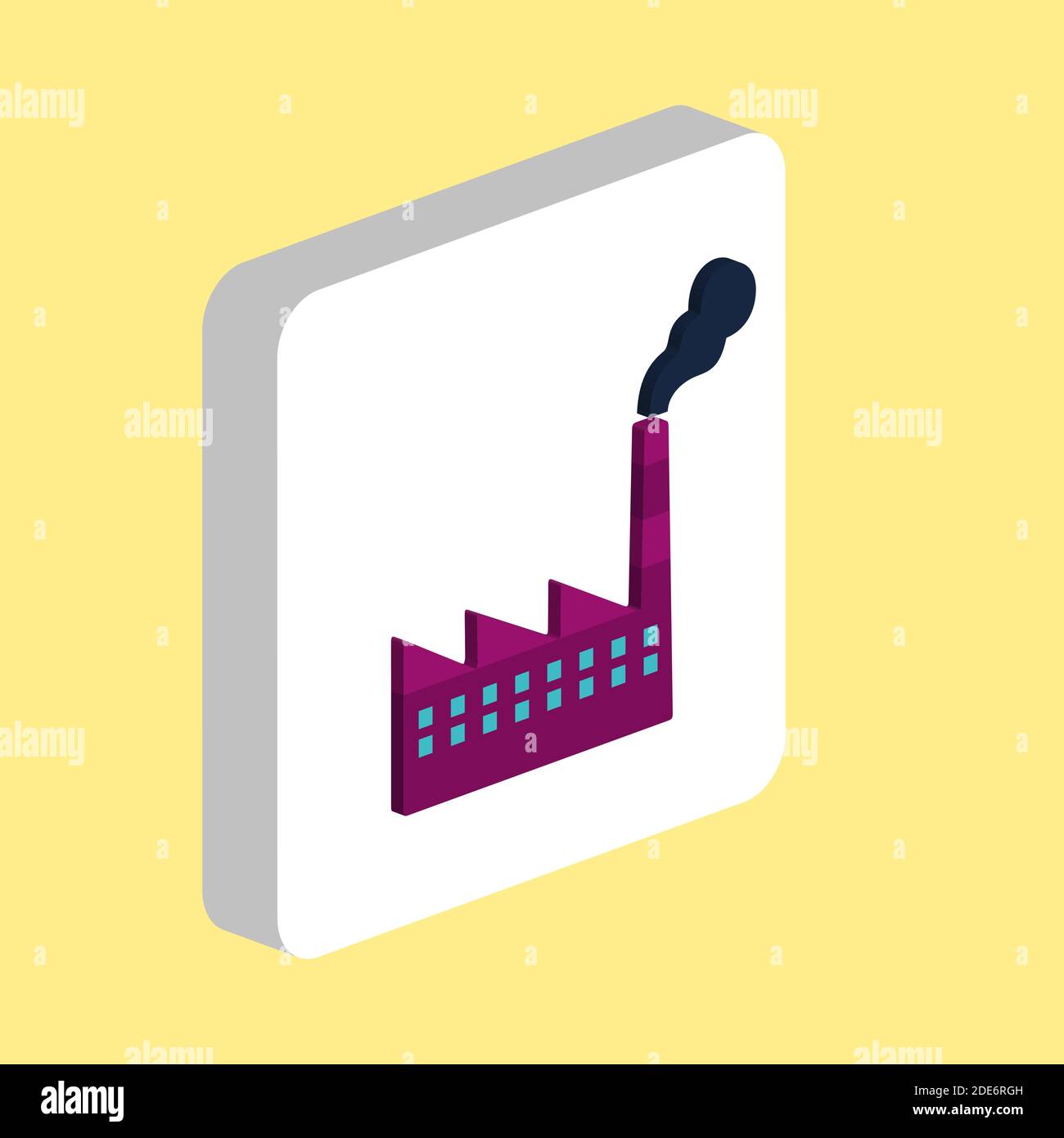 Factory Simple vector icon. Illustration symbol design template for web ...