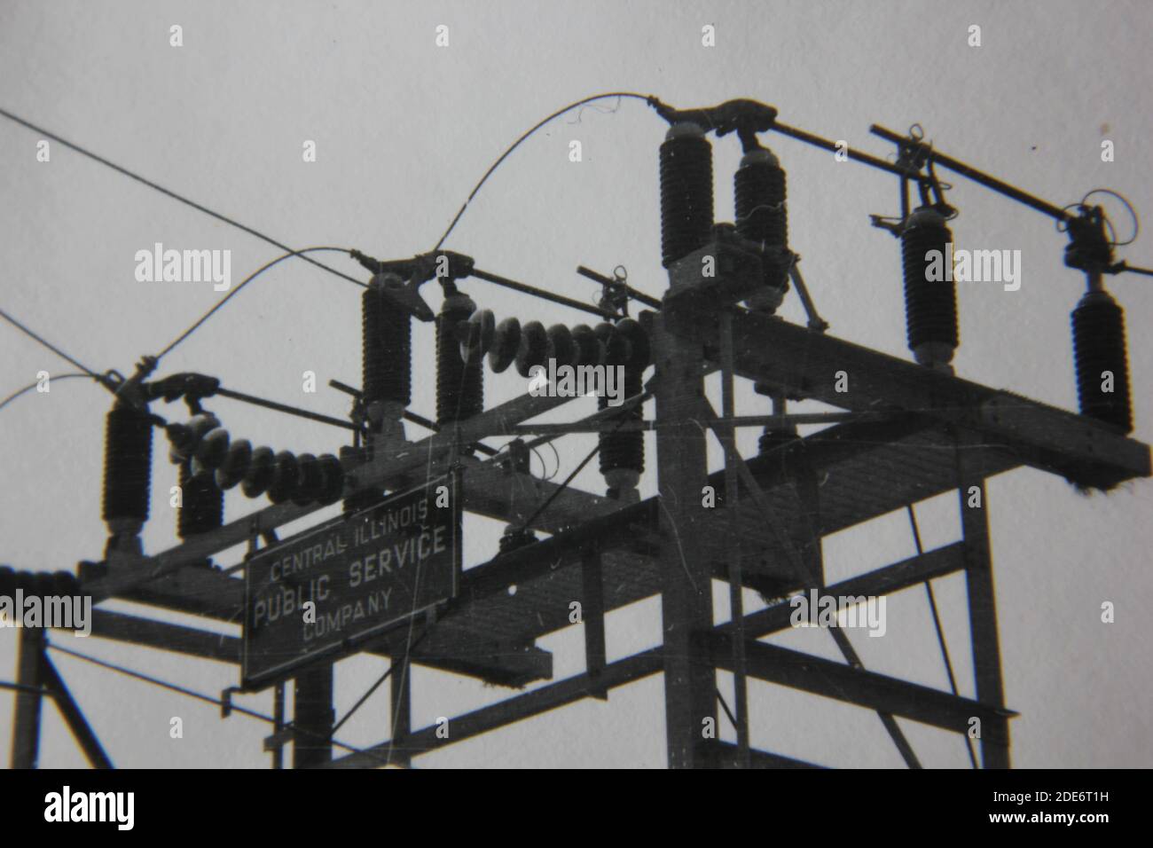 Fine 1970s vintage black and white photography of a Central Illinois ...