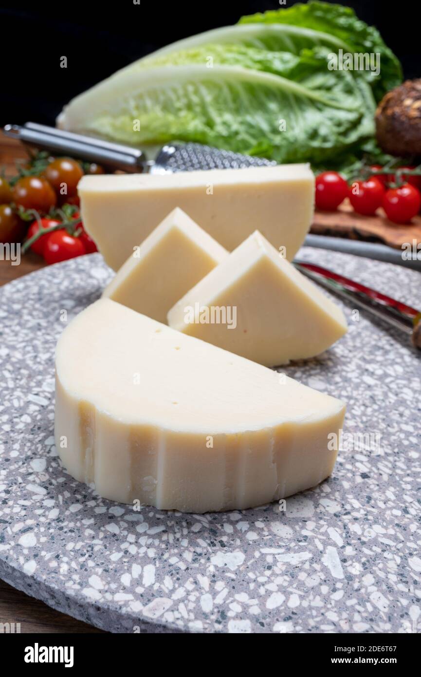 Cheese collection, Italian pasta filata aged cheese provolone from ...