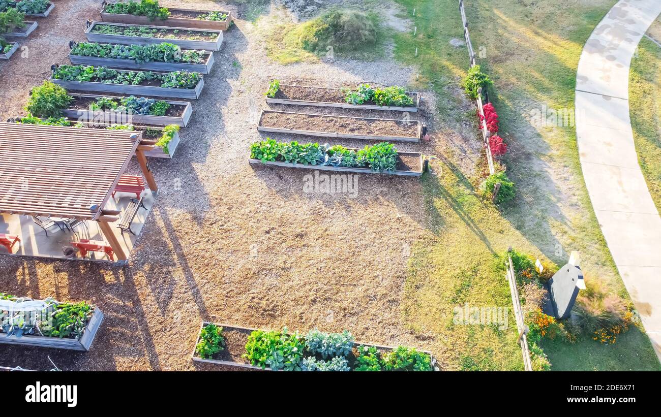 Raised field farming aerial hi-res stock photography and images - Alamy
