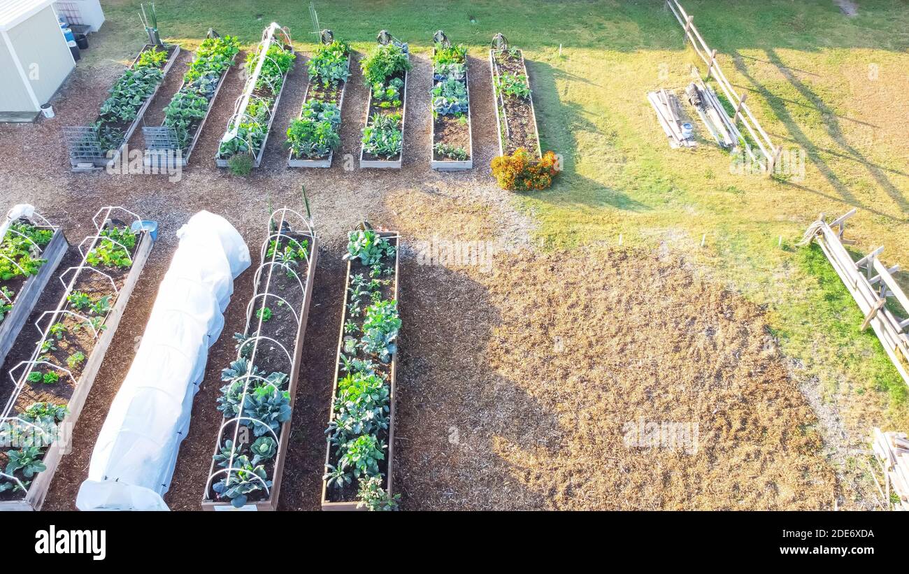 Raised field farming aerial hi-res stock photography and images - Alamy