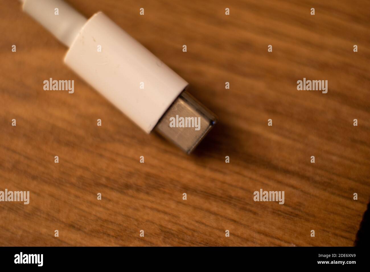 A close up of a USB C cable Stock Photo - Alamy