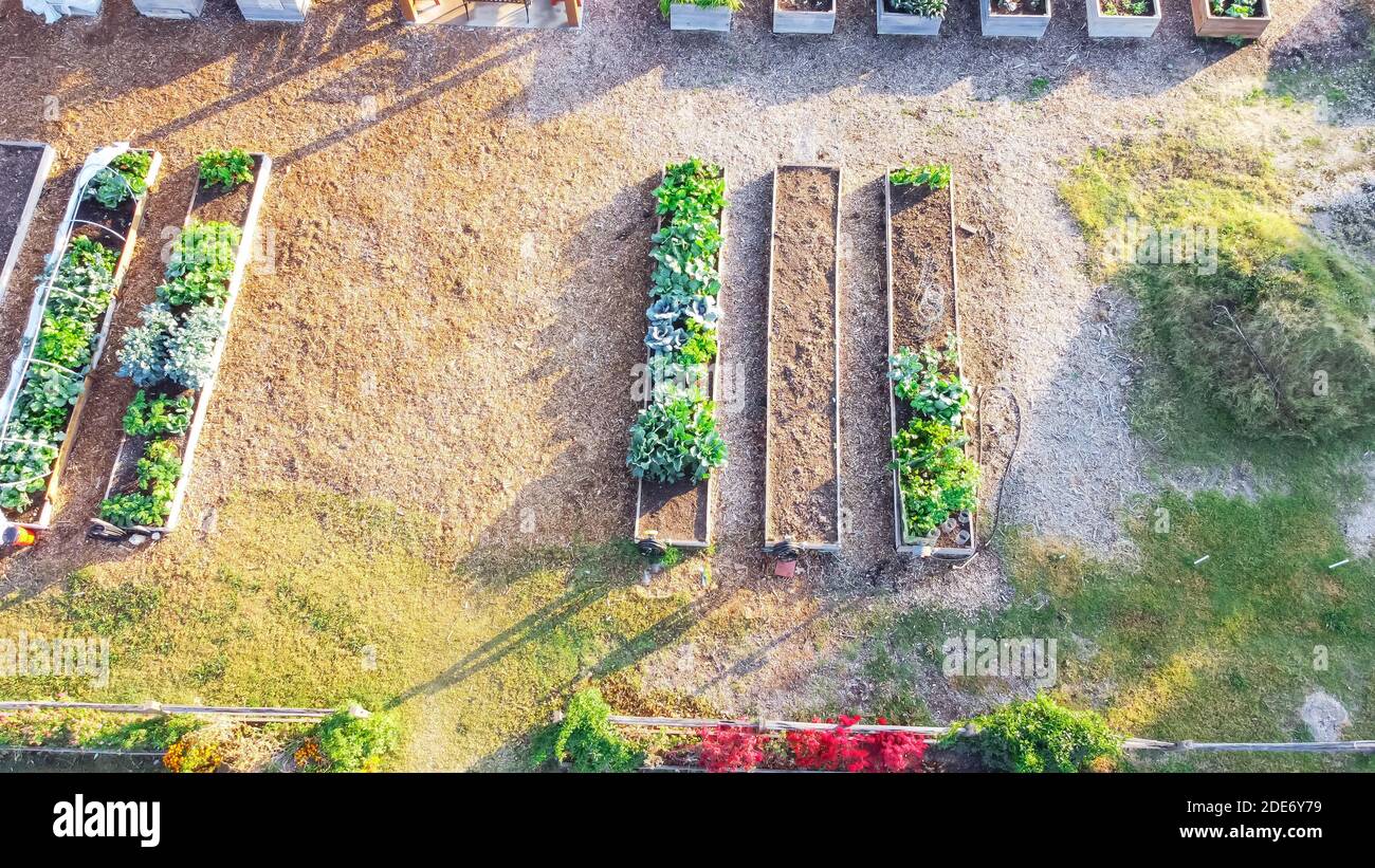 Raised field farming aerial hi-res stock photography and images - Alamy
