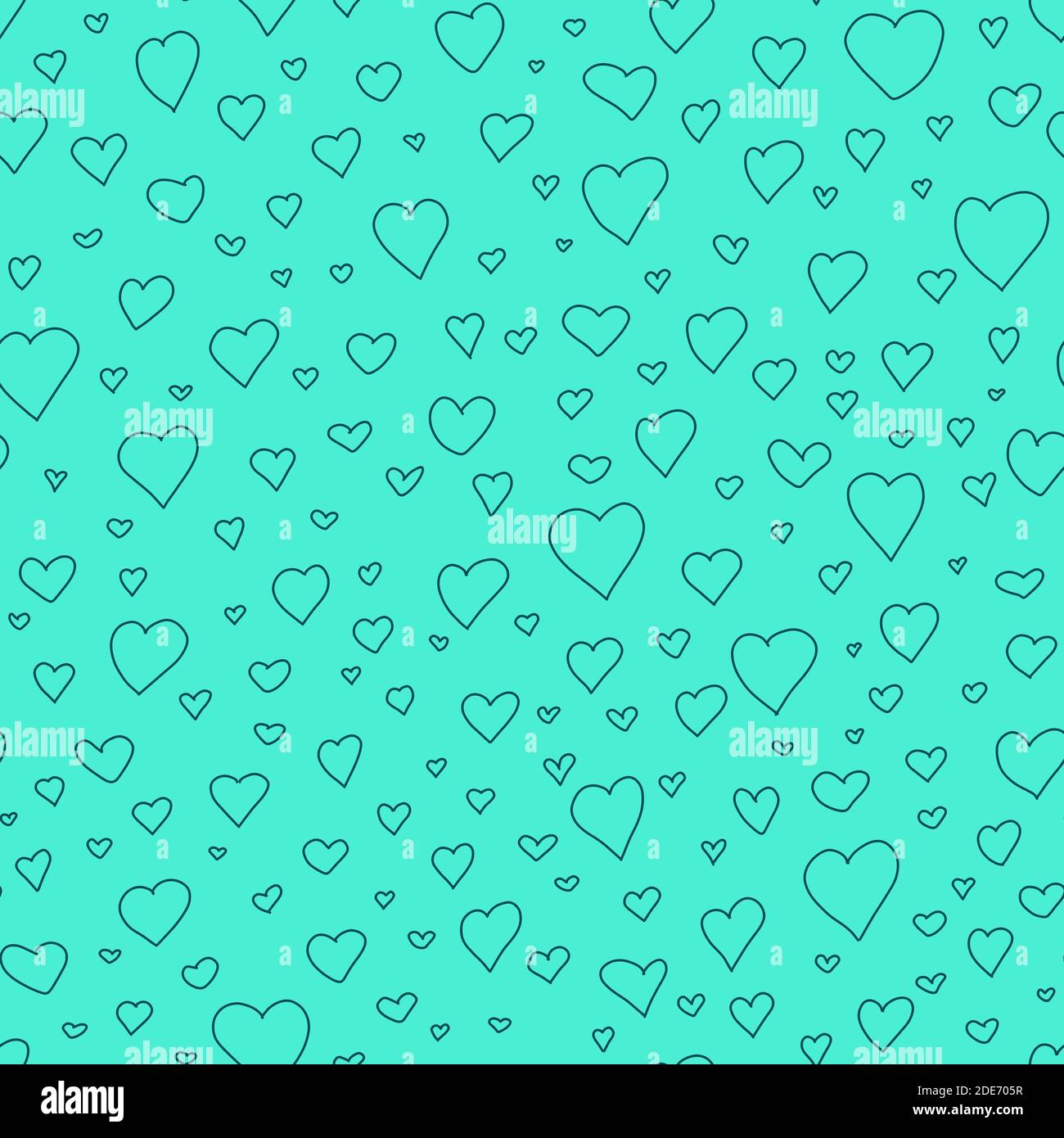 Valentine's day, Mother's Day hand drawn doodle seamless pattern ...