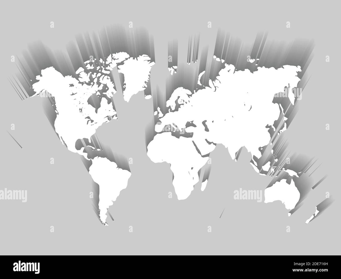 World Map Flat Design Paper World Map With Location Icons. Map Icon,