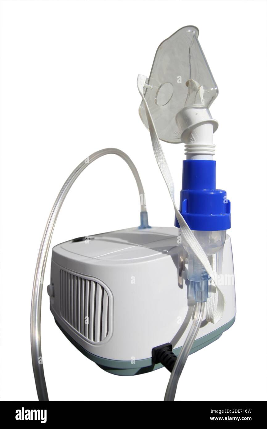 Home Inhalator tool. Home Inhaler. Home Nebuliser Stock Photo - Alamy