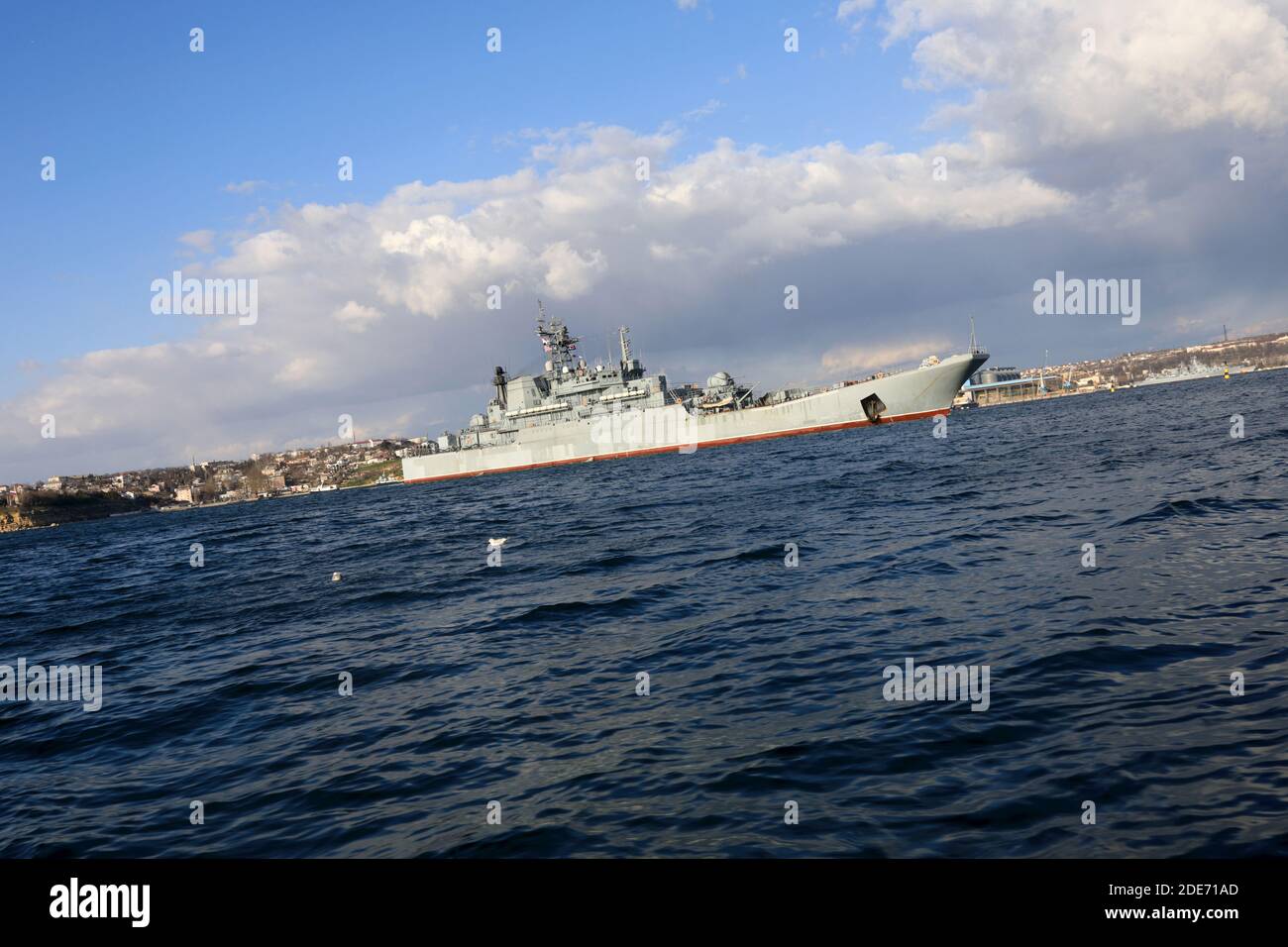 Russian landing ship in bay of Sevastopol Stock Photo - Alamy