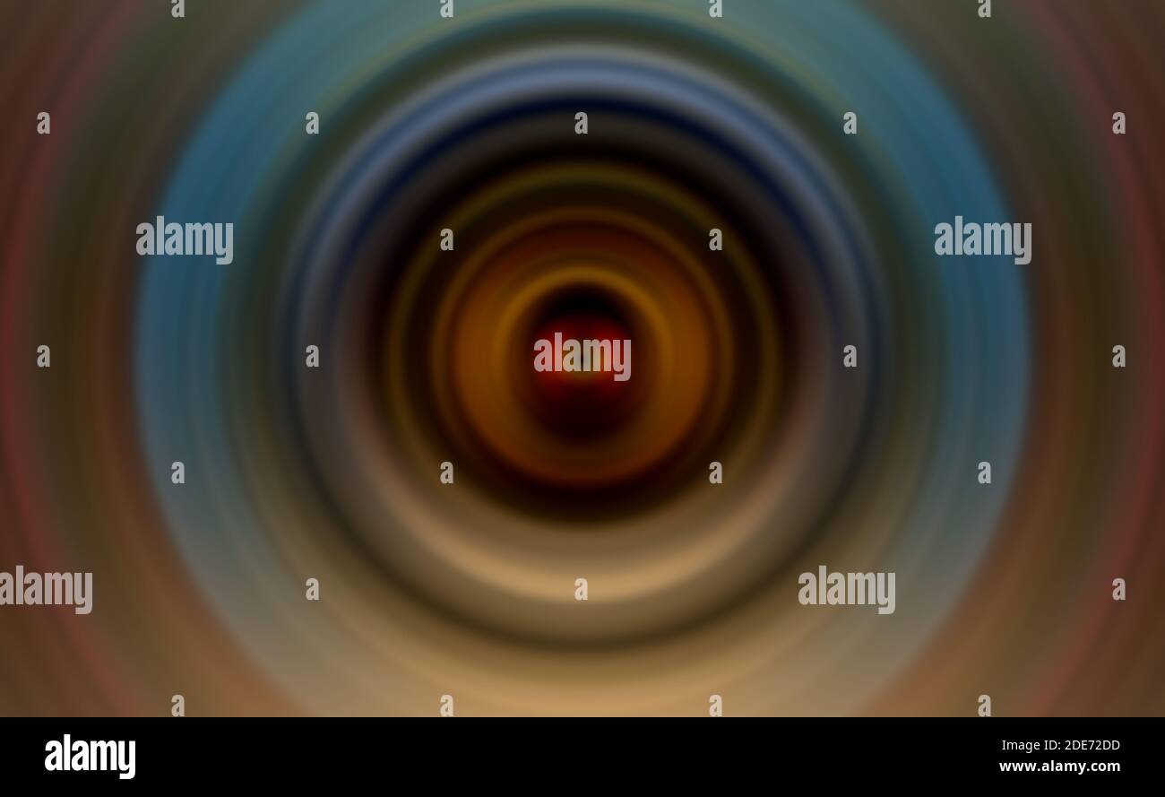 Abstract round orange background. Circles from the center point. Image ...