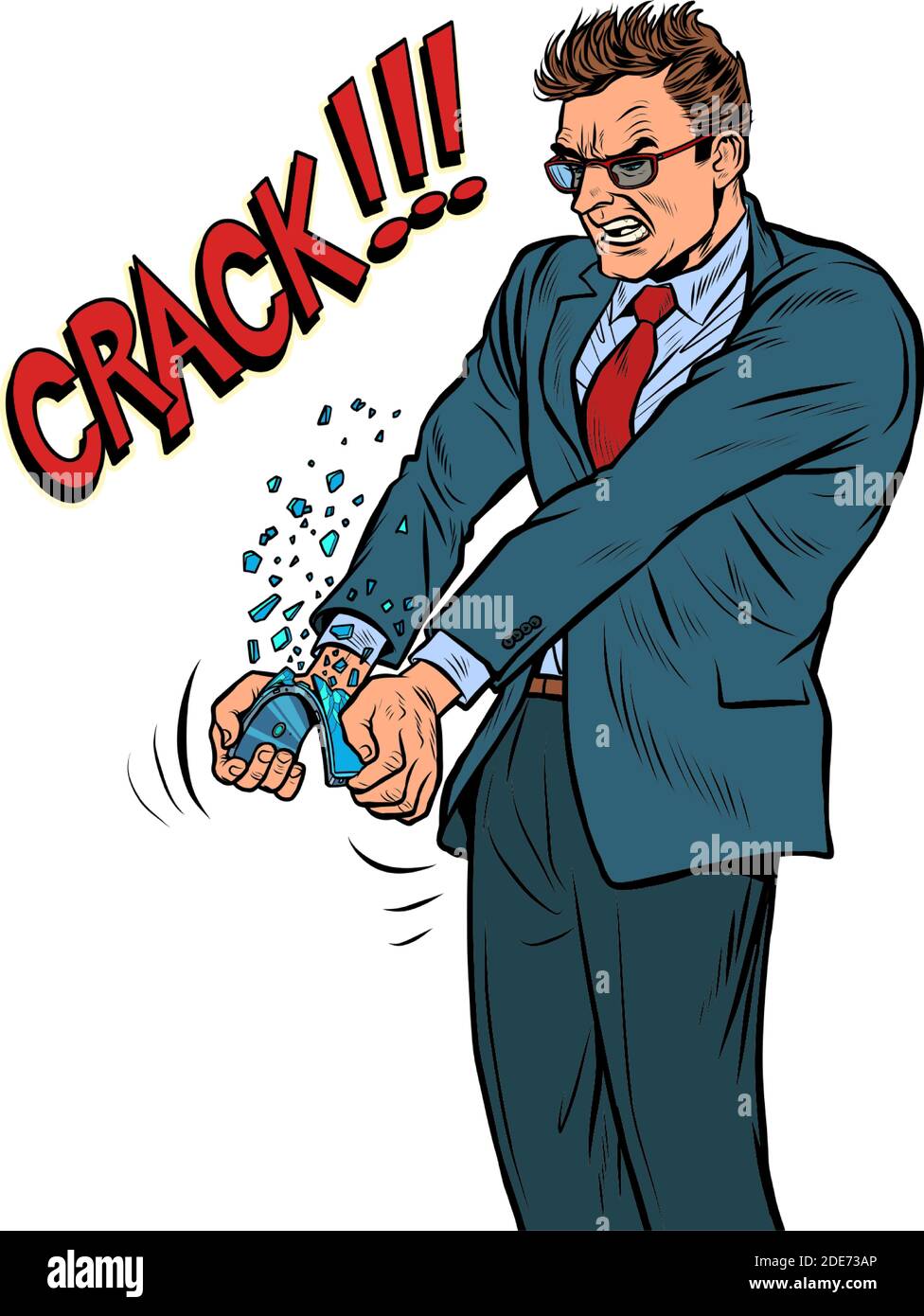 One frustrated young man Stock Vector Images - Alamy