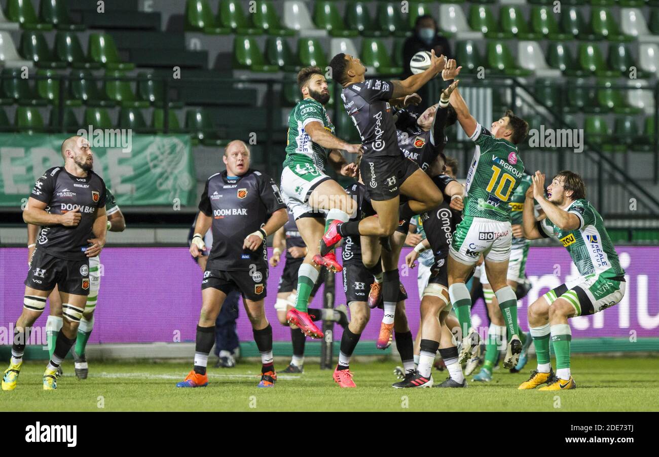 Stadio Monigo di Treviso, Treviso, Italy, 29 Nov 2020, Hewitt Ashton ...