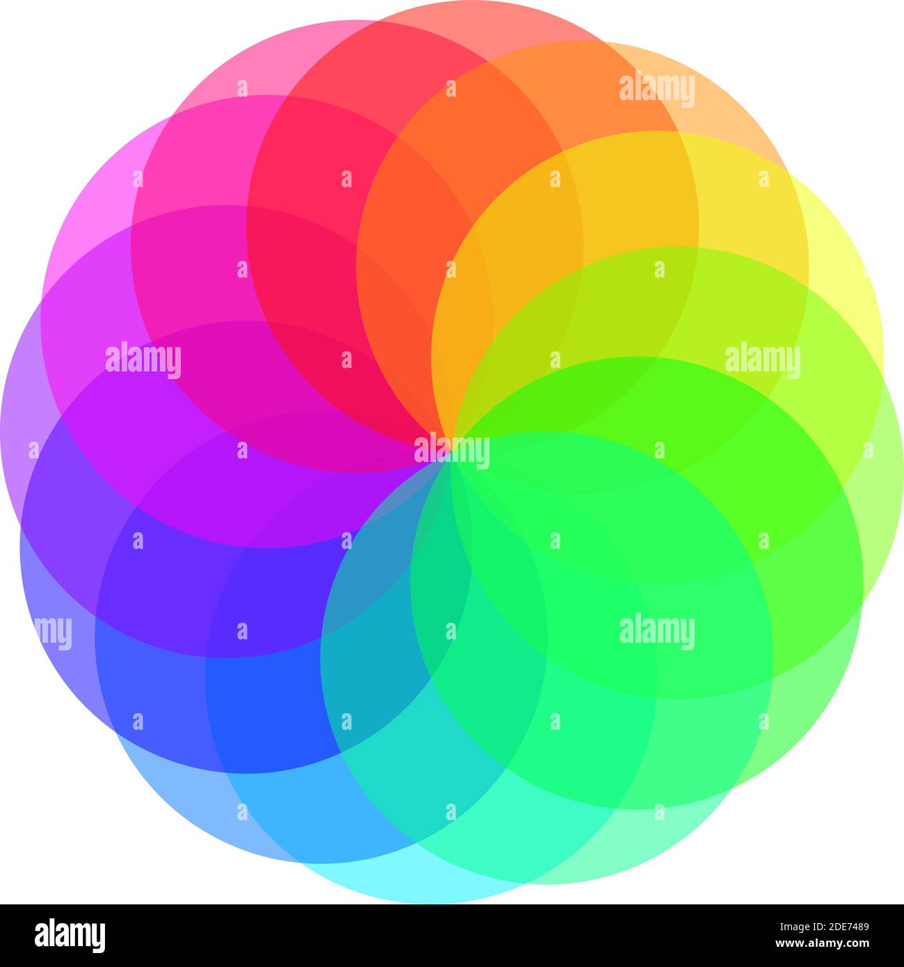Circle color palette guide spectrum hi-res stock photography and images ...