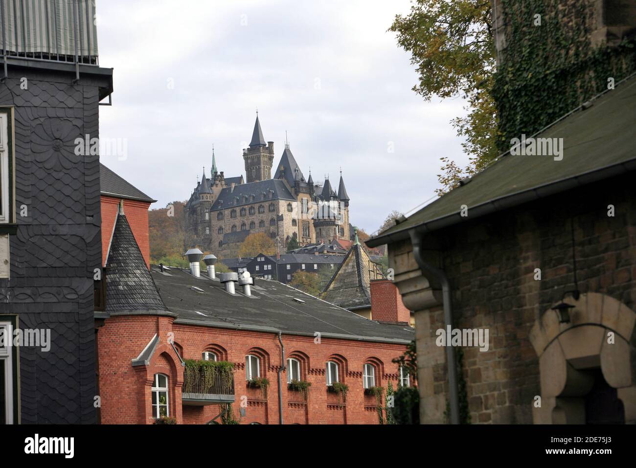 Schloss Wernigerode im Harz Stock Photo - Alamy