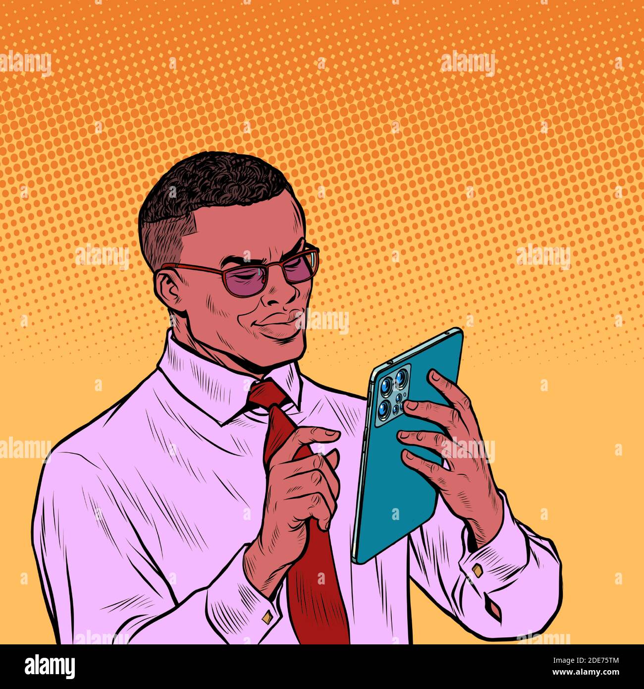 African american businessman employer Stock Vector Images - Alamy