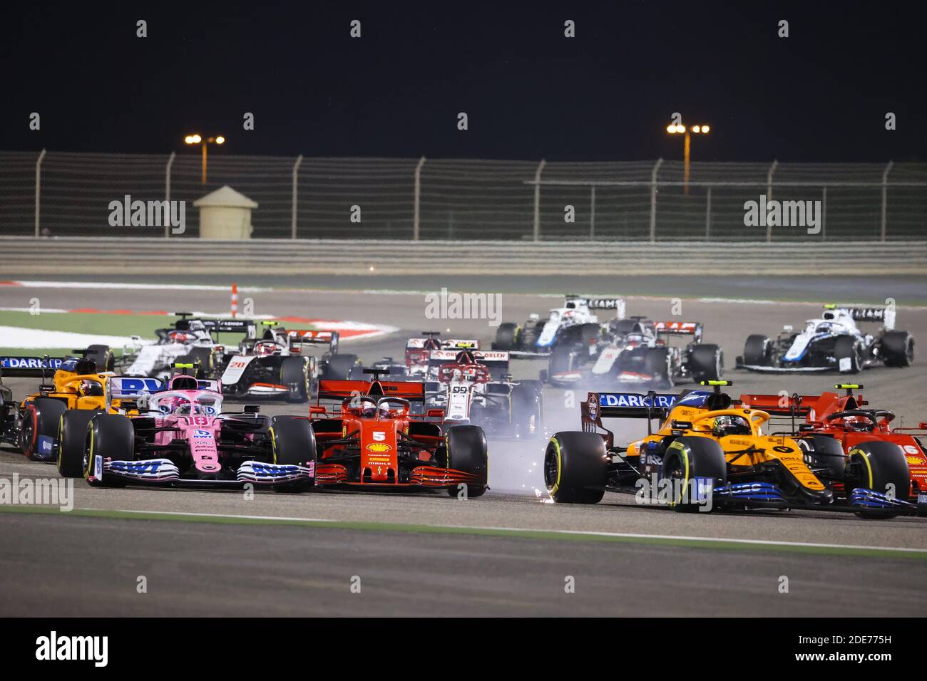 Sakhir, Bahrain. 29th Nov, 2020. Start of the race: VETTEL Sebastian ...