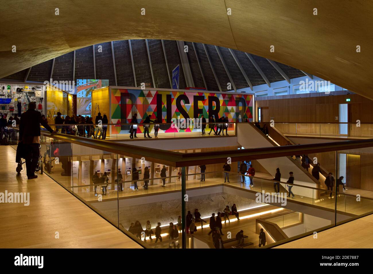 Interior of the Design Museum, London Stock Photo - Alamy