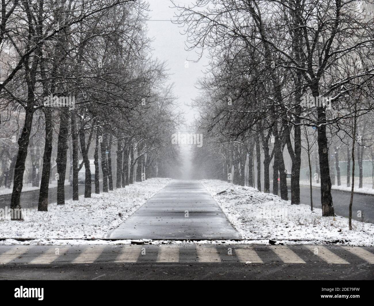 Empty city streets hi-res stock photography and images - Alamy
