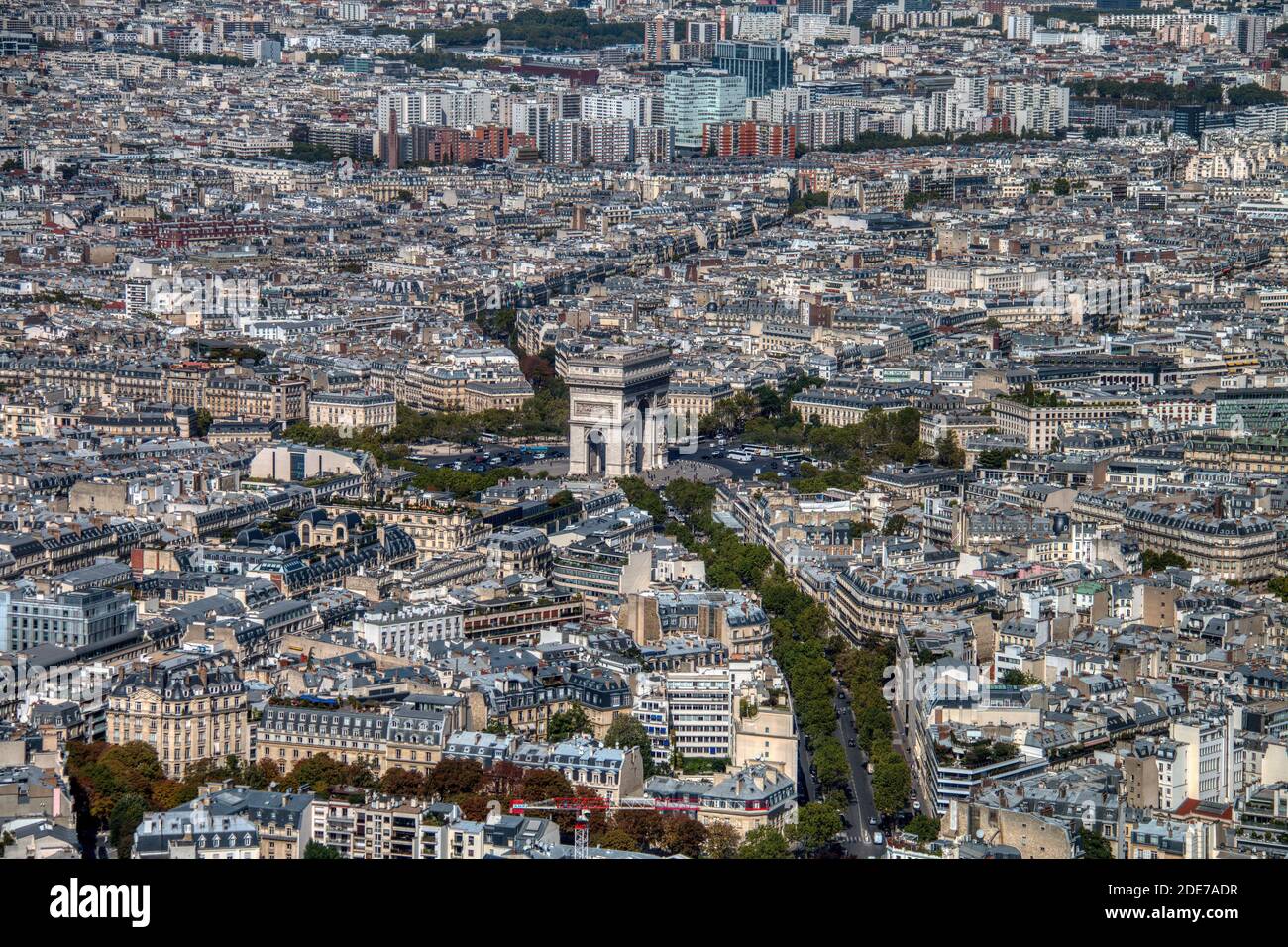 Arc de triomphe aerial hi-res stock photography and images - Alamy