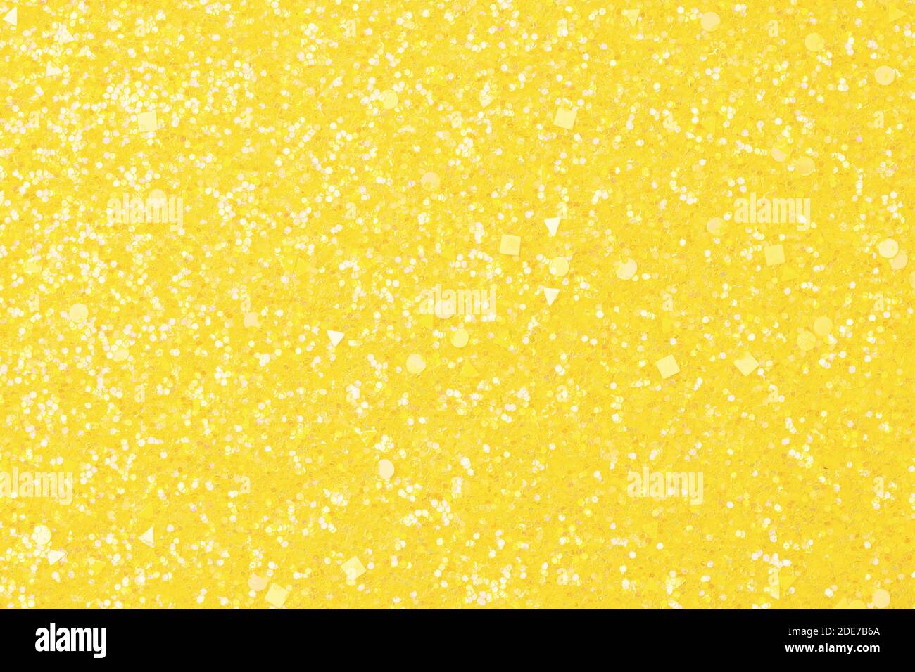 Holographic bright yellow glitter real texture background Stock Photo ...
