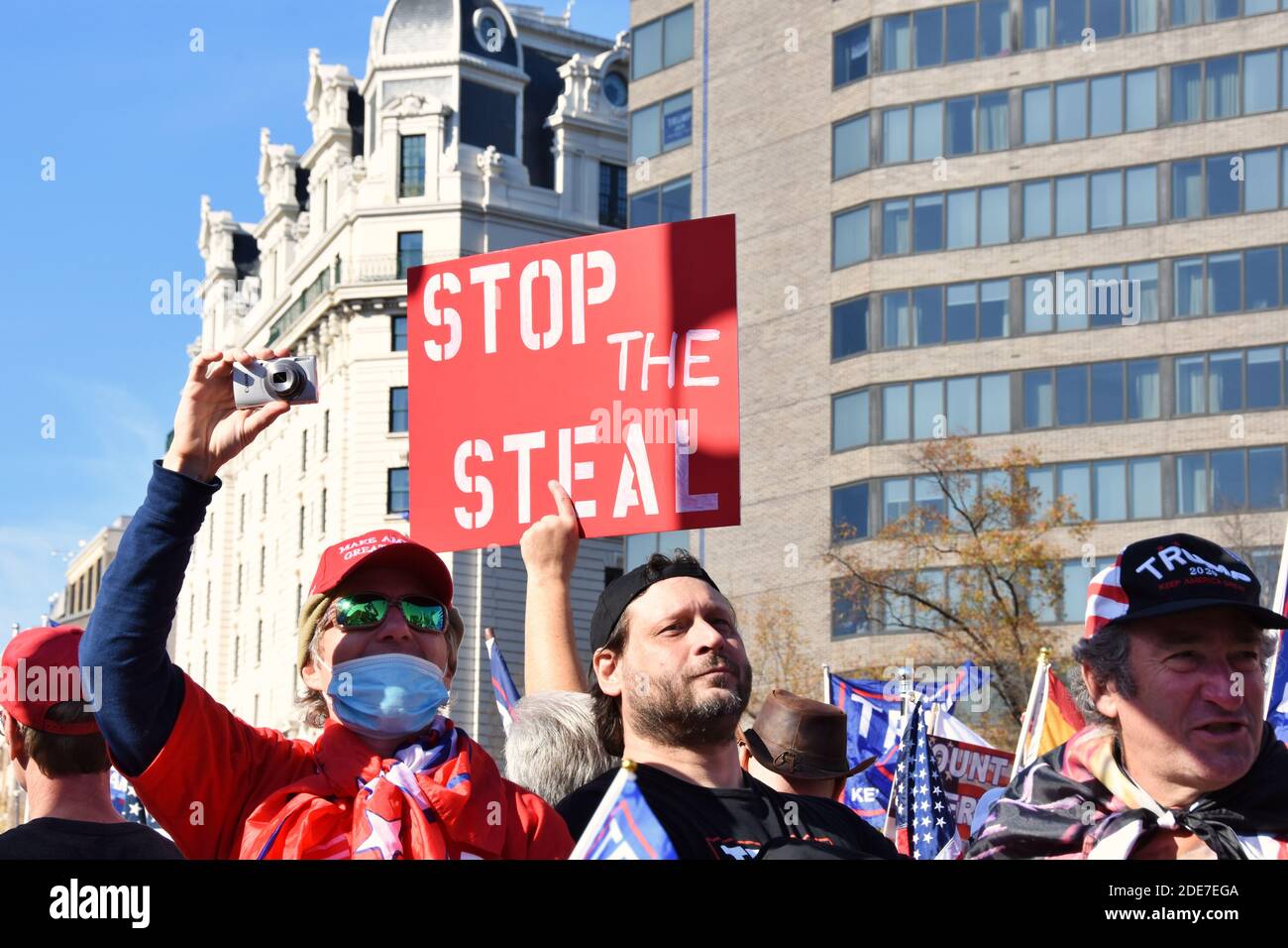 Washington DC, USA. November 14, 2020. Million Maga March. President ...
