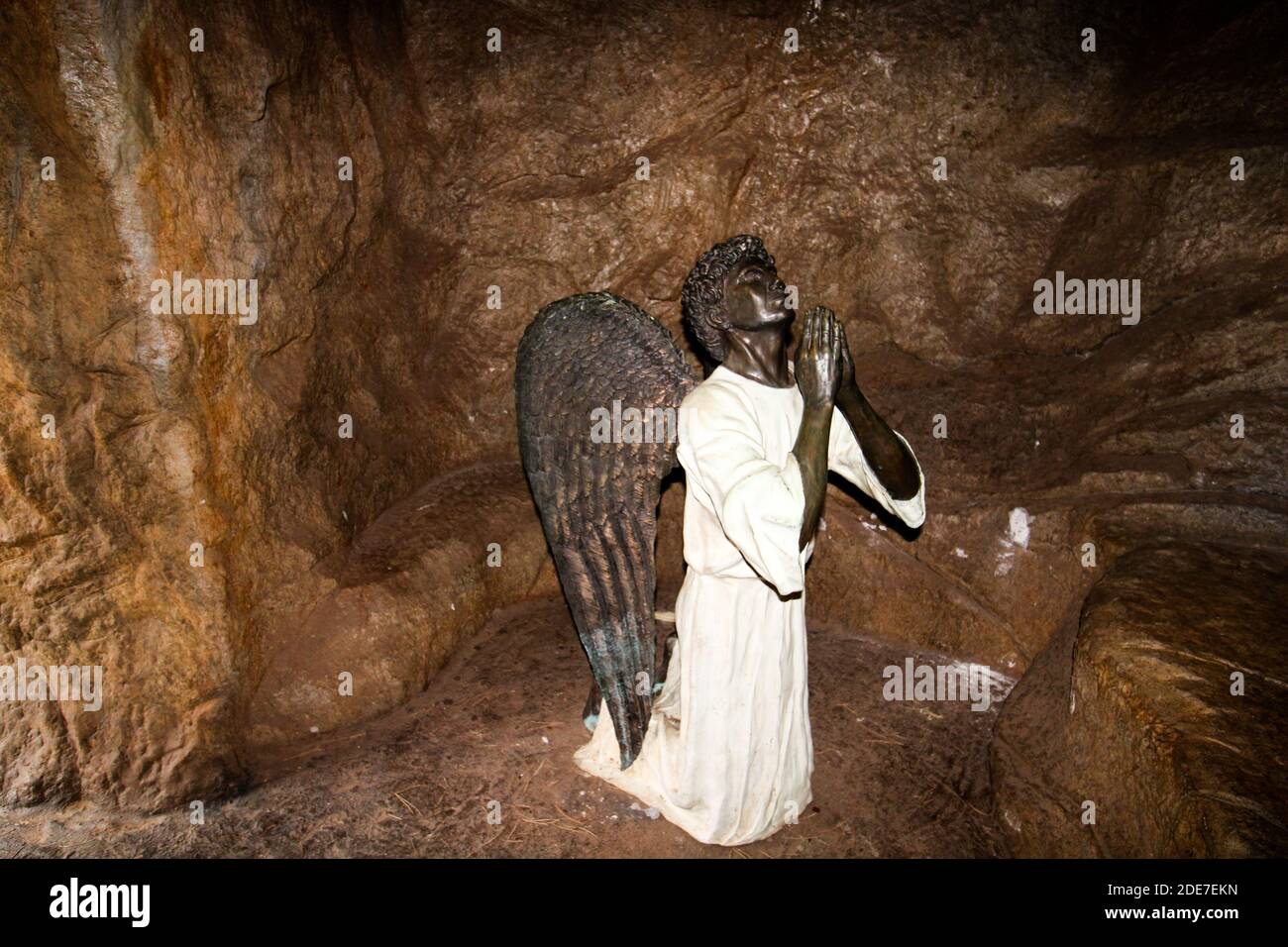 The empty tomb of Jesus Christ Stock Photo - Alamy