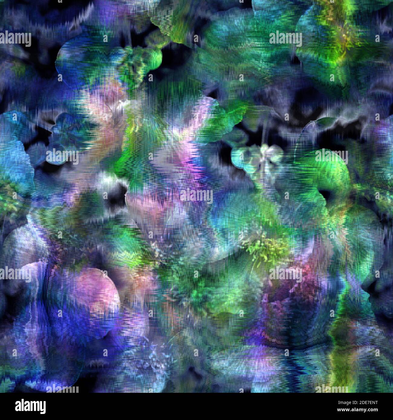 Seamless abstract color blobs with floral overlay Stock Photo - Alamy
