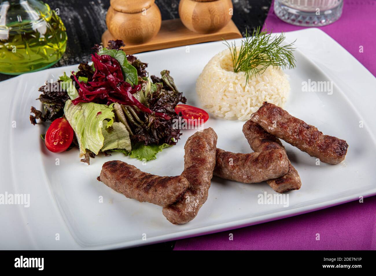 Meatball balls from traditional Turkish cuisine dishes, grilled ...