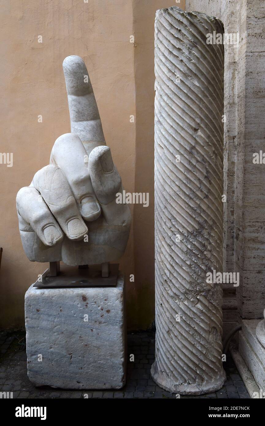 Colossal right hand in the Capitoline Museums in Rome, Italy (2017)4th ...