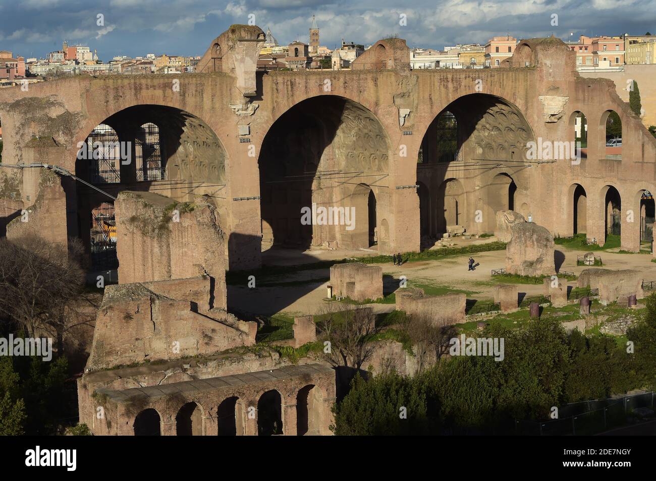 The Basilica of Maxentius and Constantine in the Roman Forum, Rome ...