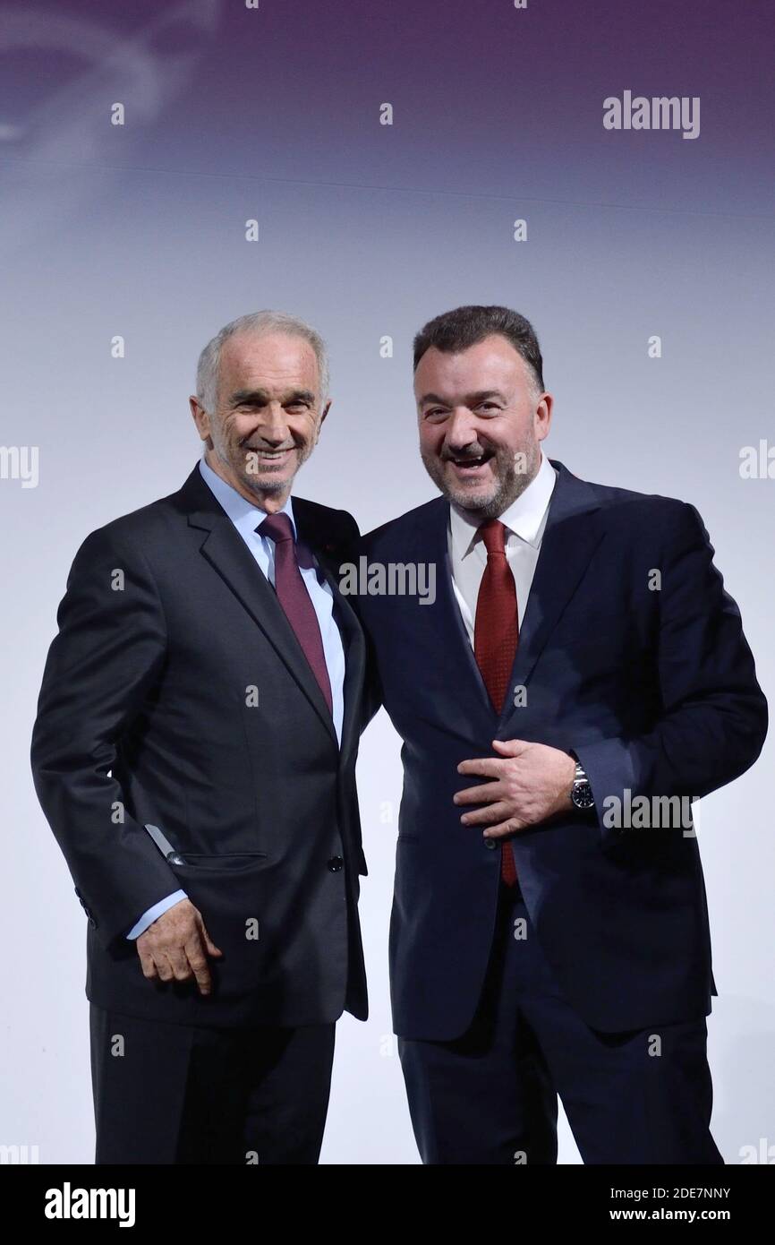Alain Terzian and Gerald-Brice Viret attending the Cesar et Techniques ...