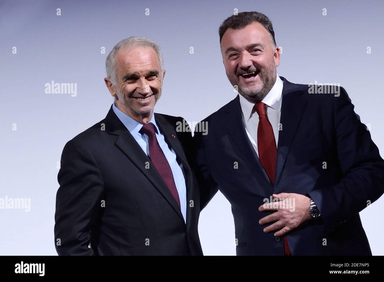 Alain Terzian and Gerald-Brice Viret attending the Cesar et Techniques ...