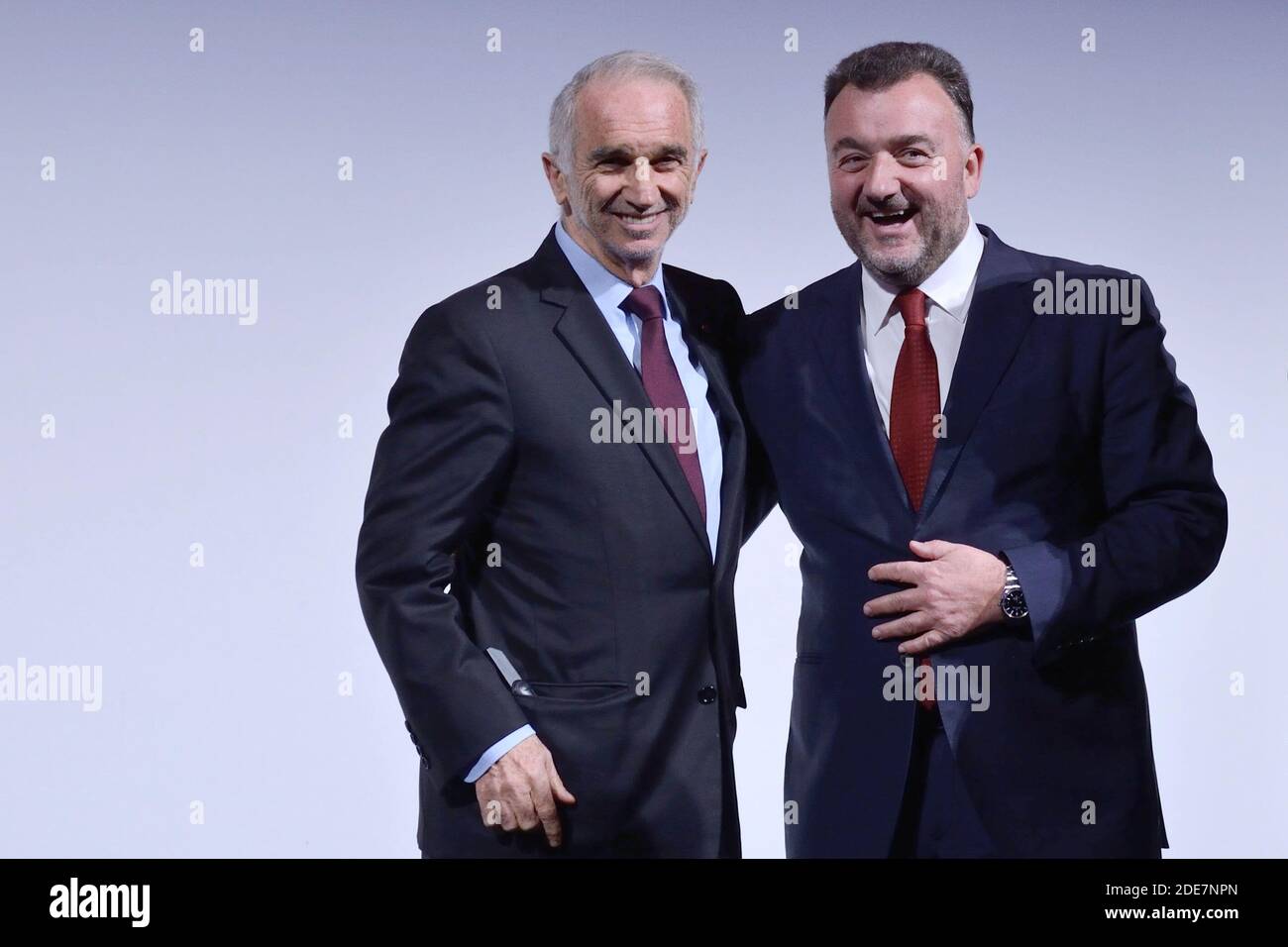 Alain Terzian and Gerald-Brice Viret attending the Cesar et Techniques ...
